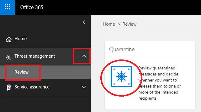 Microsoft Quarantine Email Alerts – Franklin University Technology Support